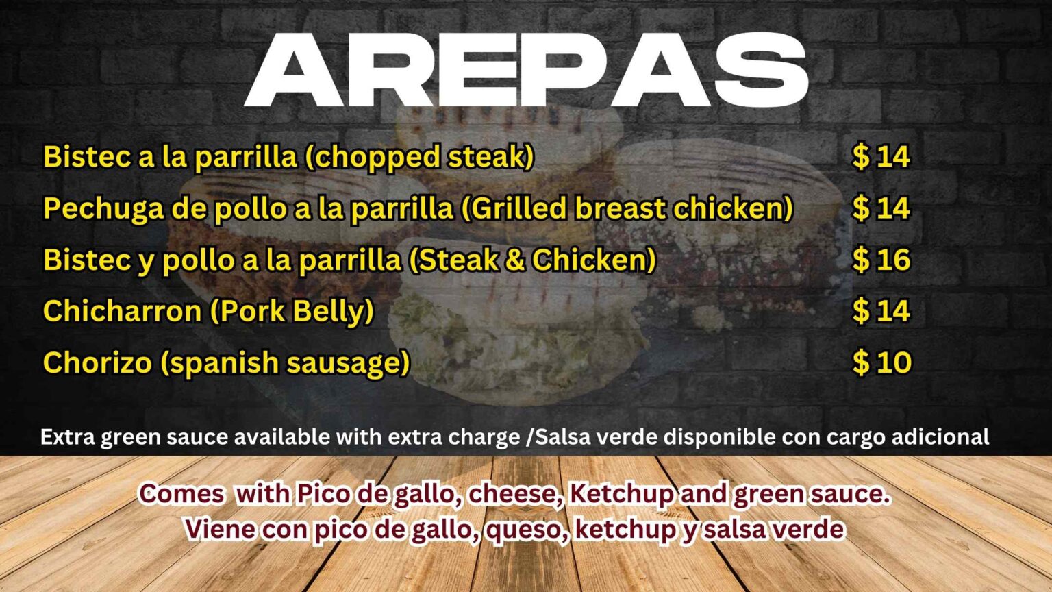 Menu – Panas House