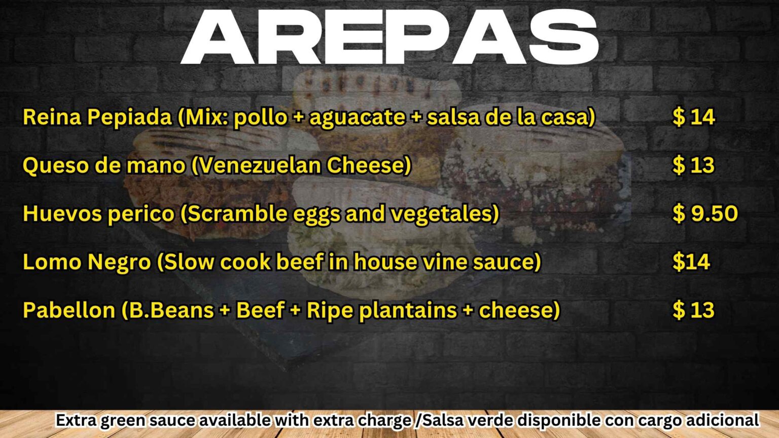 Menu – Panas House