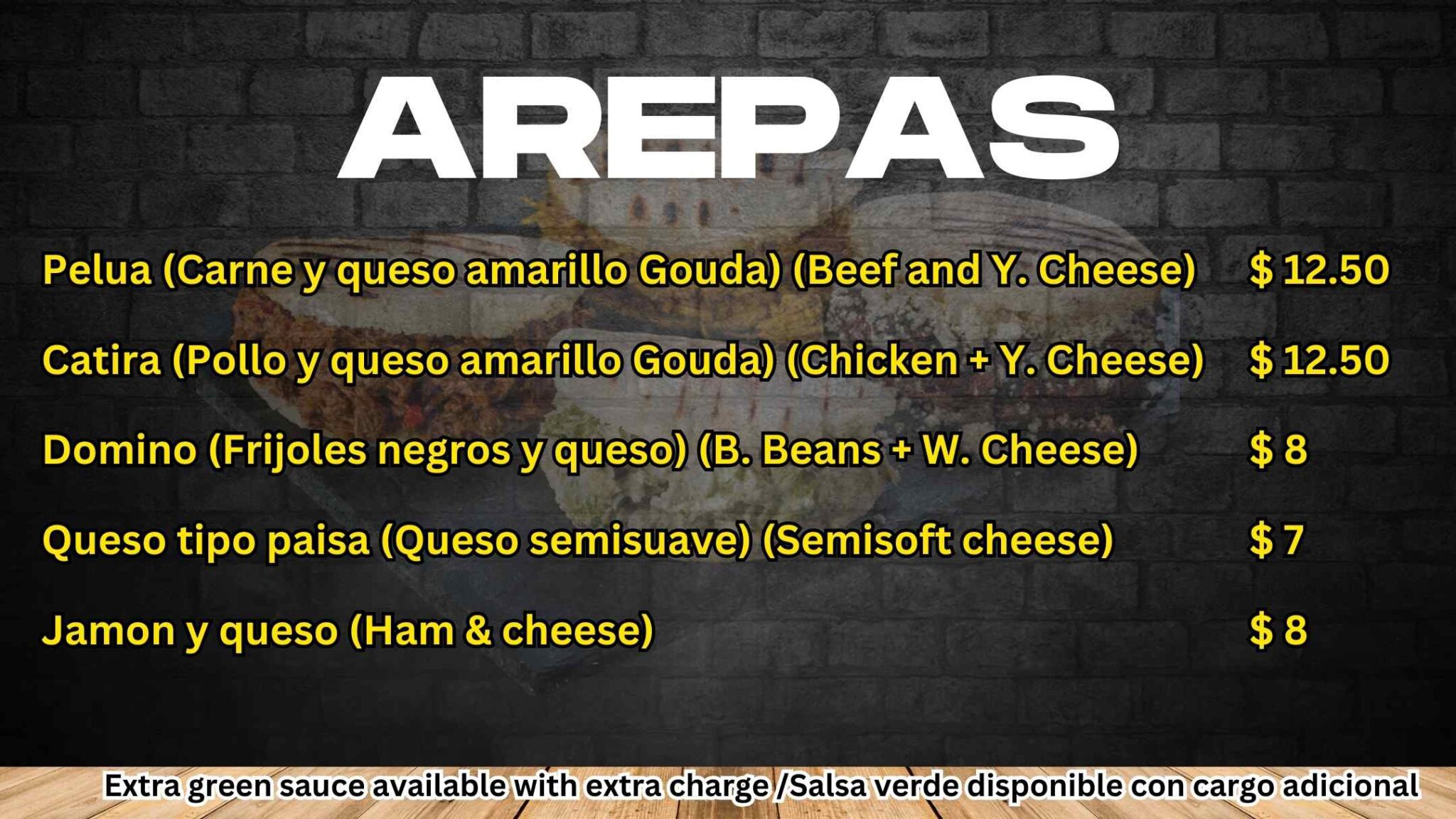 Menu – Panas House